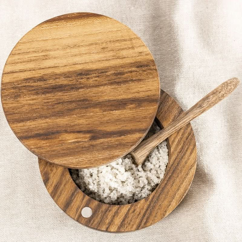 Discover the Acacia Wood Salt Box - Shop Now! — Carnivore Store
