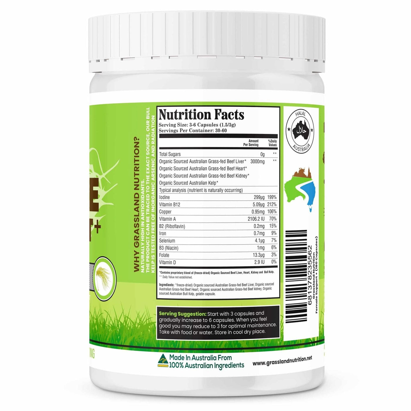 Buy Organic Grass Fed Beef Liver & Kelp Capsules @ Love Low Carb ...