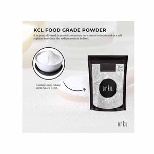 Buy Orku Pure Potassium Chloride Powder 400g KCL E508 @ Carnivore Store